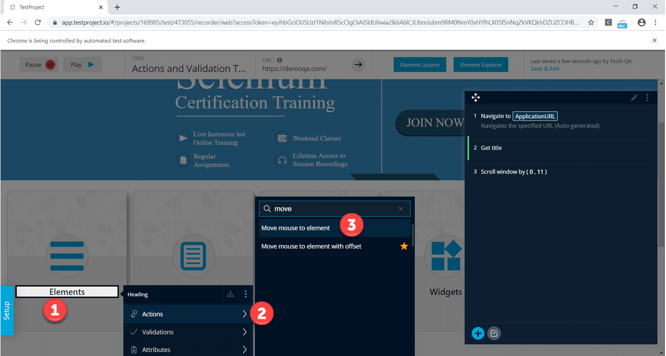 What Are Actions And Validations In Testproject And How To Use These